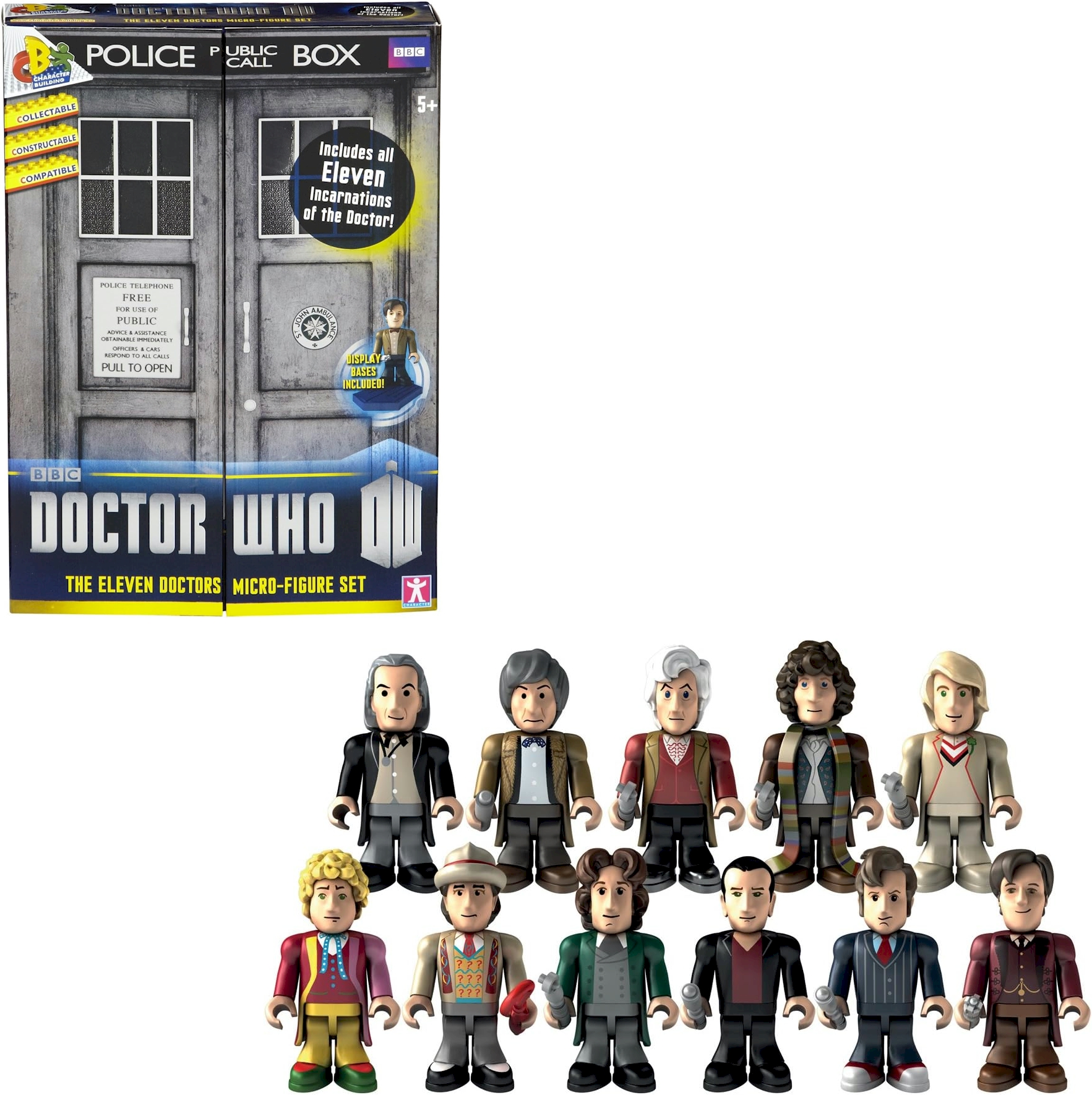 Doctor Who Character Building The Eleven Doctors Micro Figure Anniversary Set - Serving Who fans ...